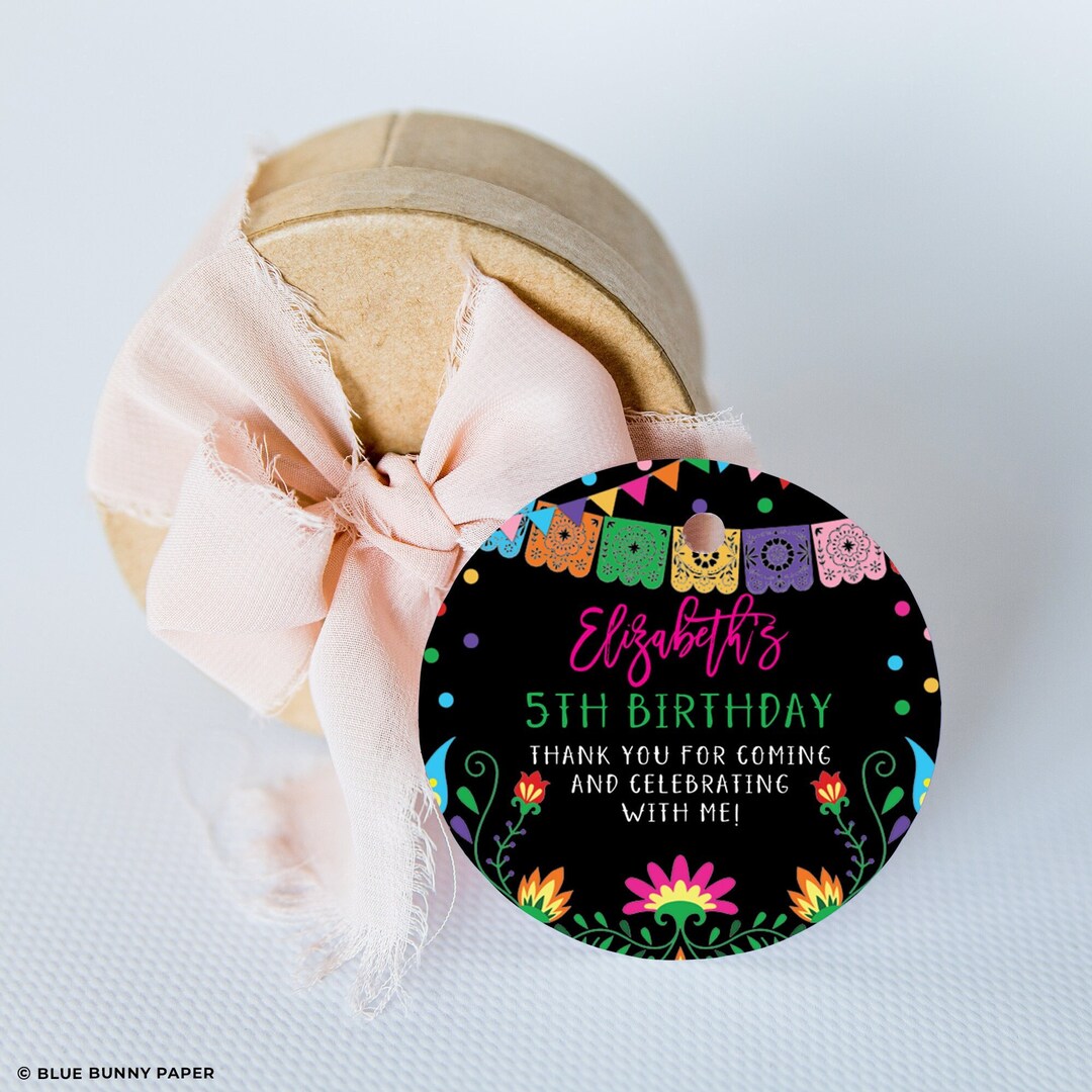 EDITABLE Fiesta Favor Tag, Fiesta Party Decorations, Mexican Theme ...