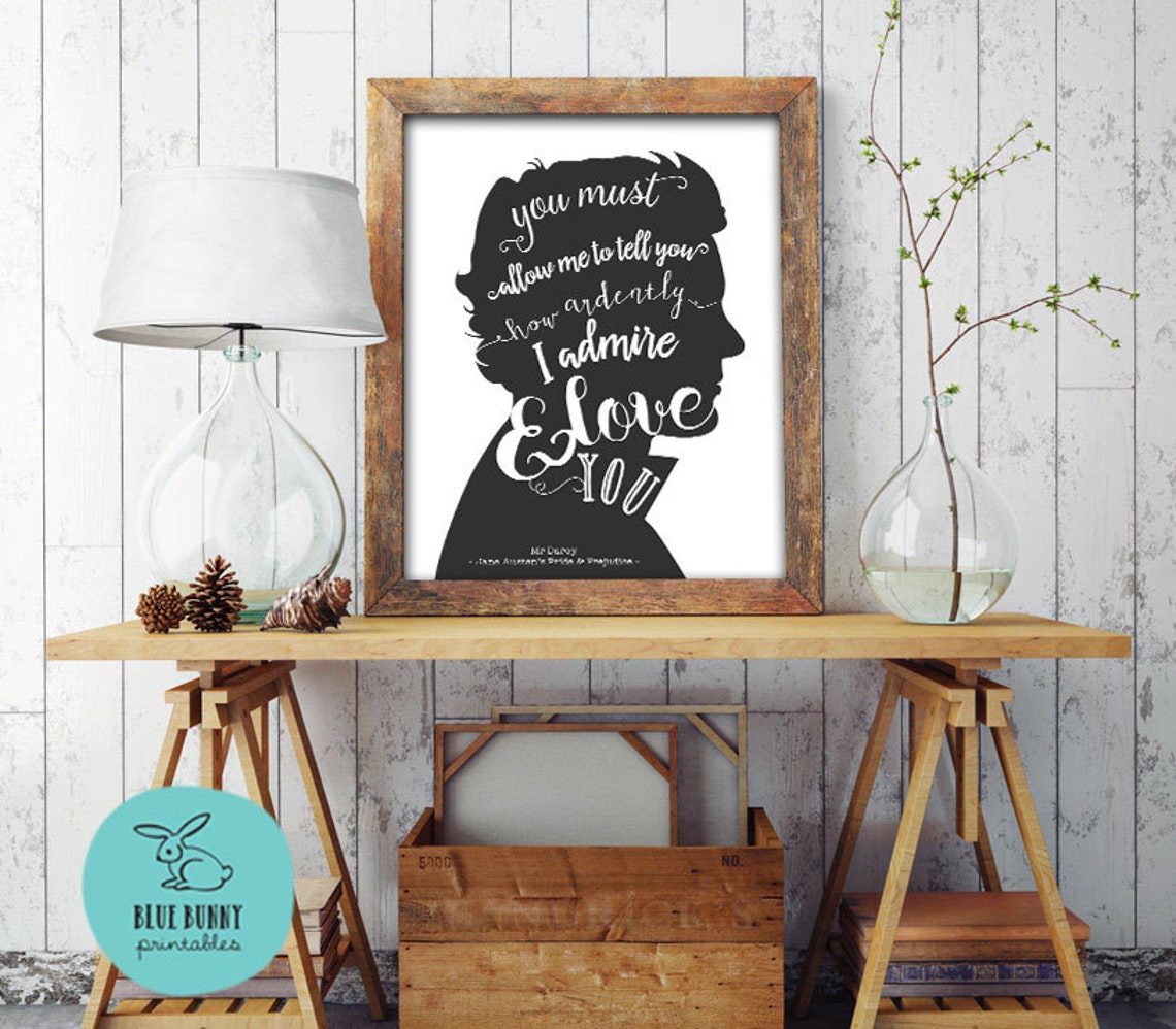 MR DARCY QUOTE. Jane Austen Quote Art. Pride and Prejudice - Etsy