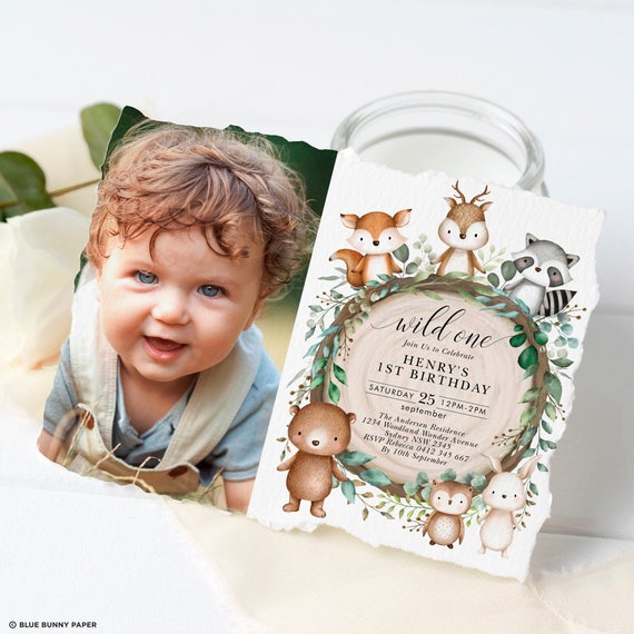 woodland-birthday-invitation-editable-wild-one-forest-animals-invite