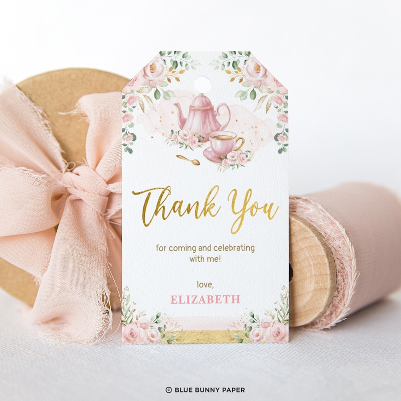 Tea Party Favor Tags - Etsy
