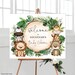 Wild Safari Animals Backdrop Large Editable Welcome Sign - Etsy