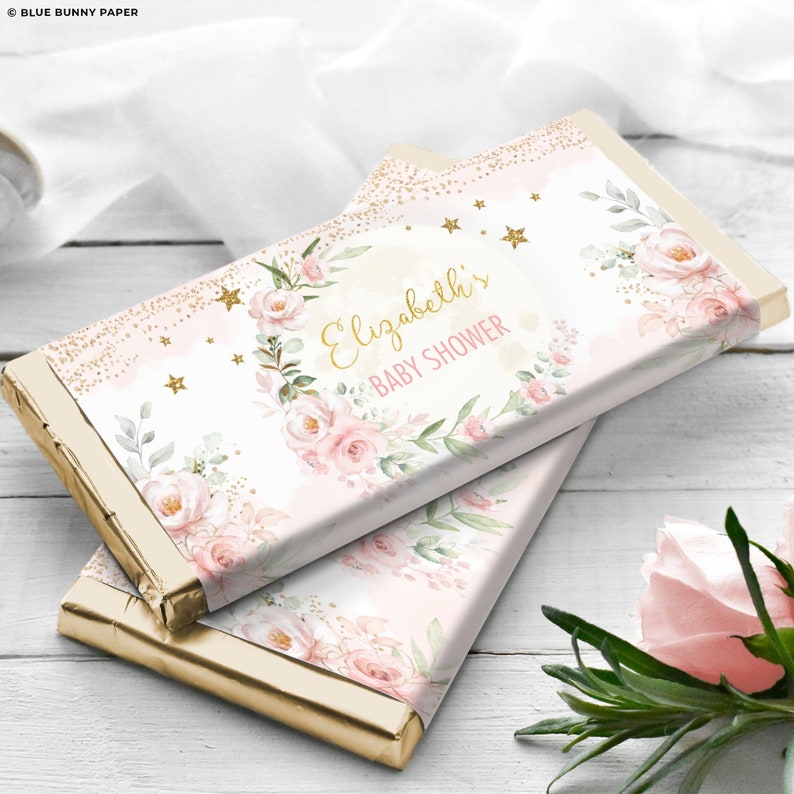 EDITABLE Moon & Star Chocolate Bar Wrapper Twinkle Twinkle - Etsy