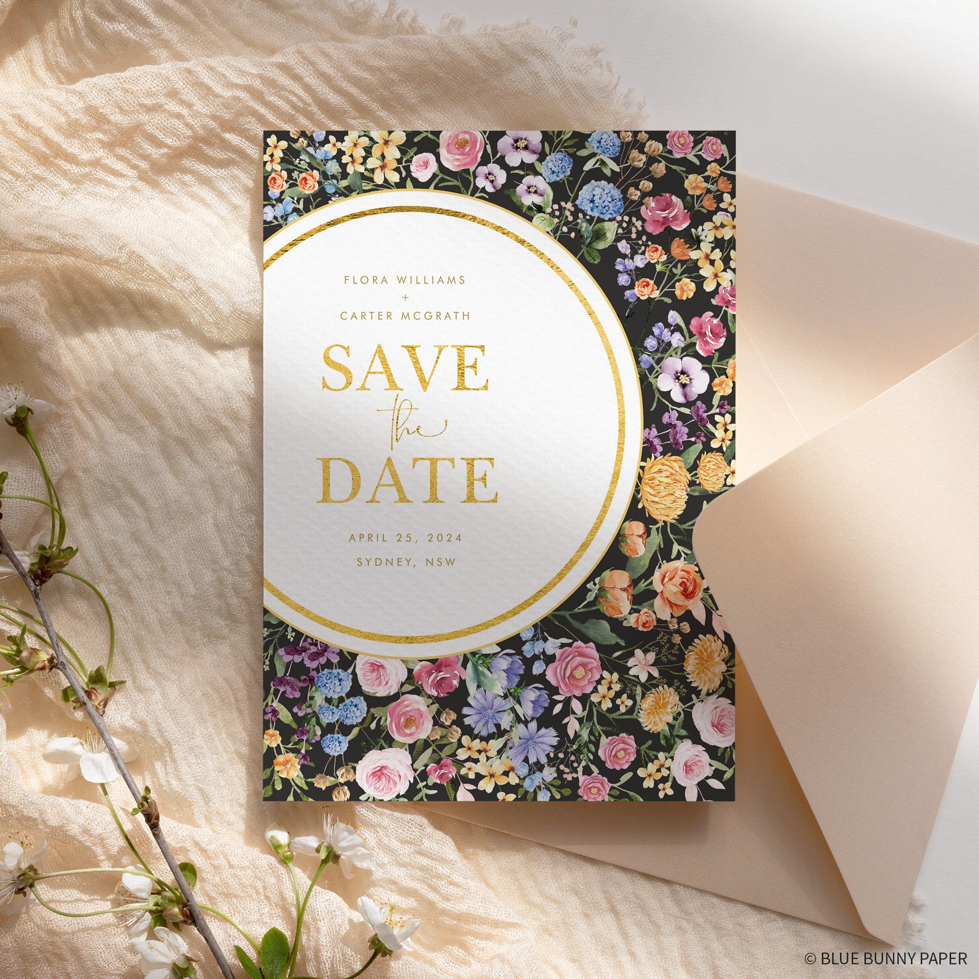 Save the Date Cards Digital Wedding Invitation Editable Template ...
