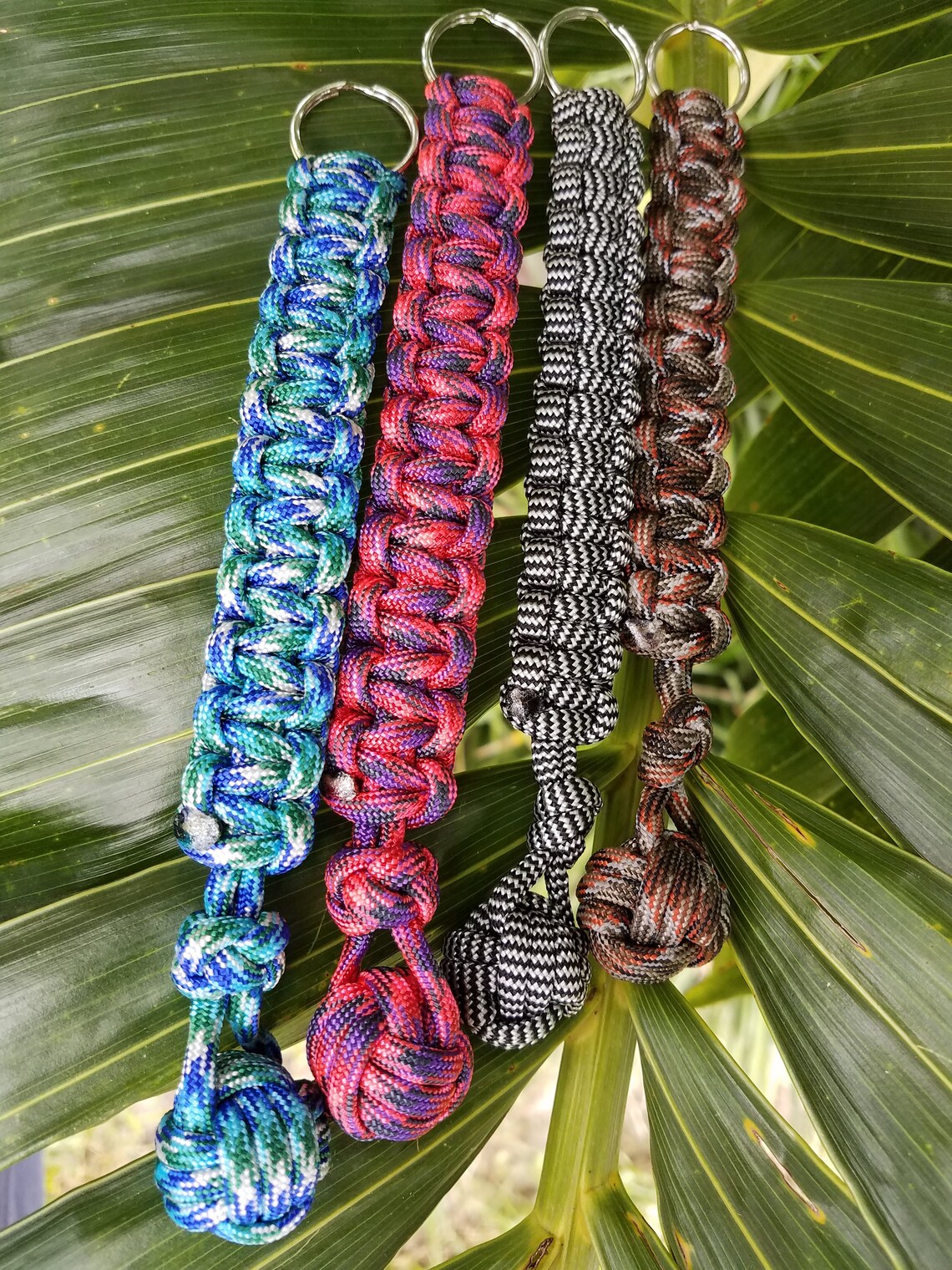 Paracord Monkey Fist Keychain Paracord Monkey Fist Handmade - Etsy