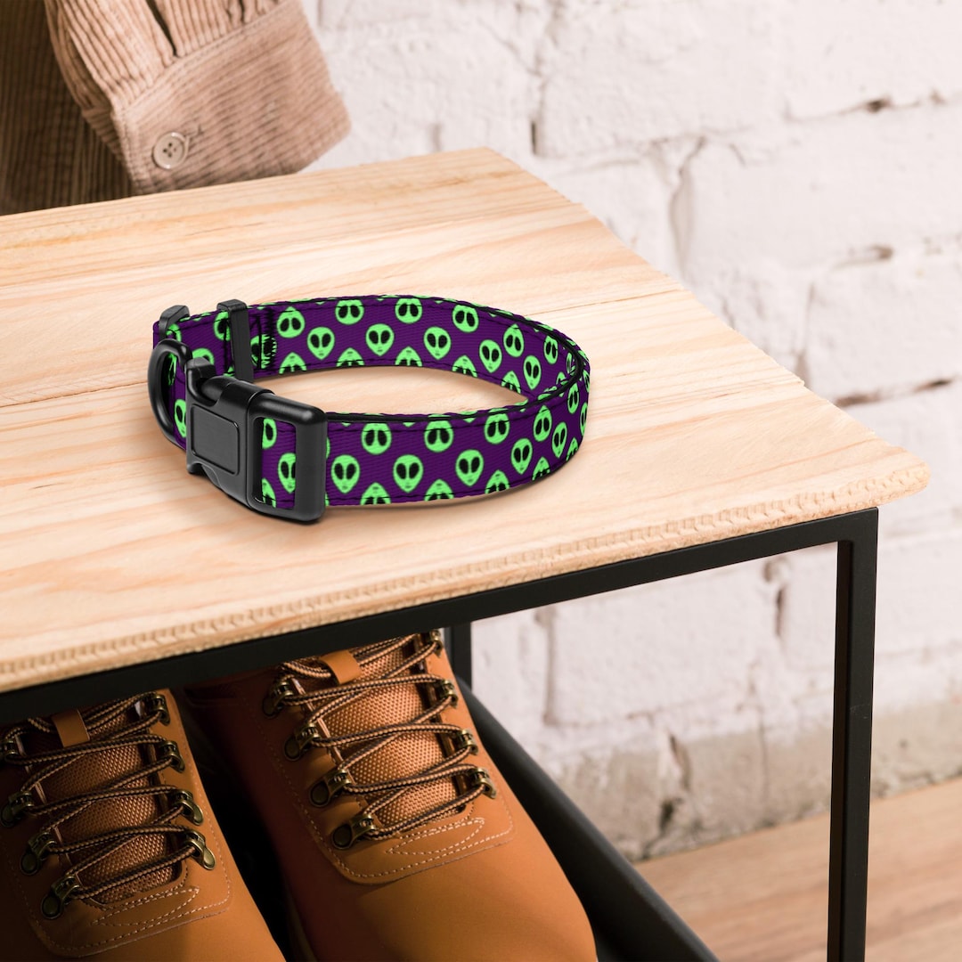Alien Head Dog Collar, Cute Alien Collar for Dogs, Space-themed Pet ...