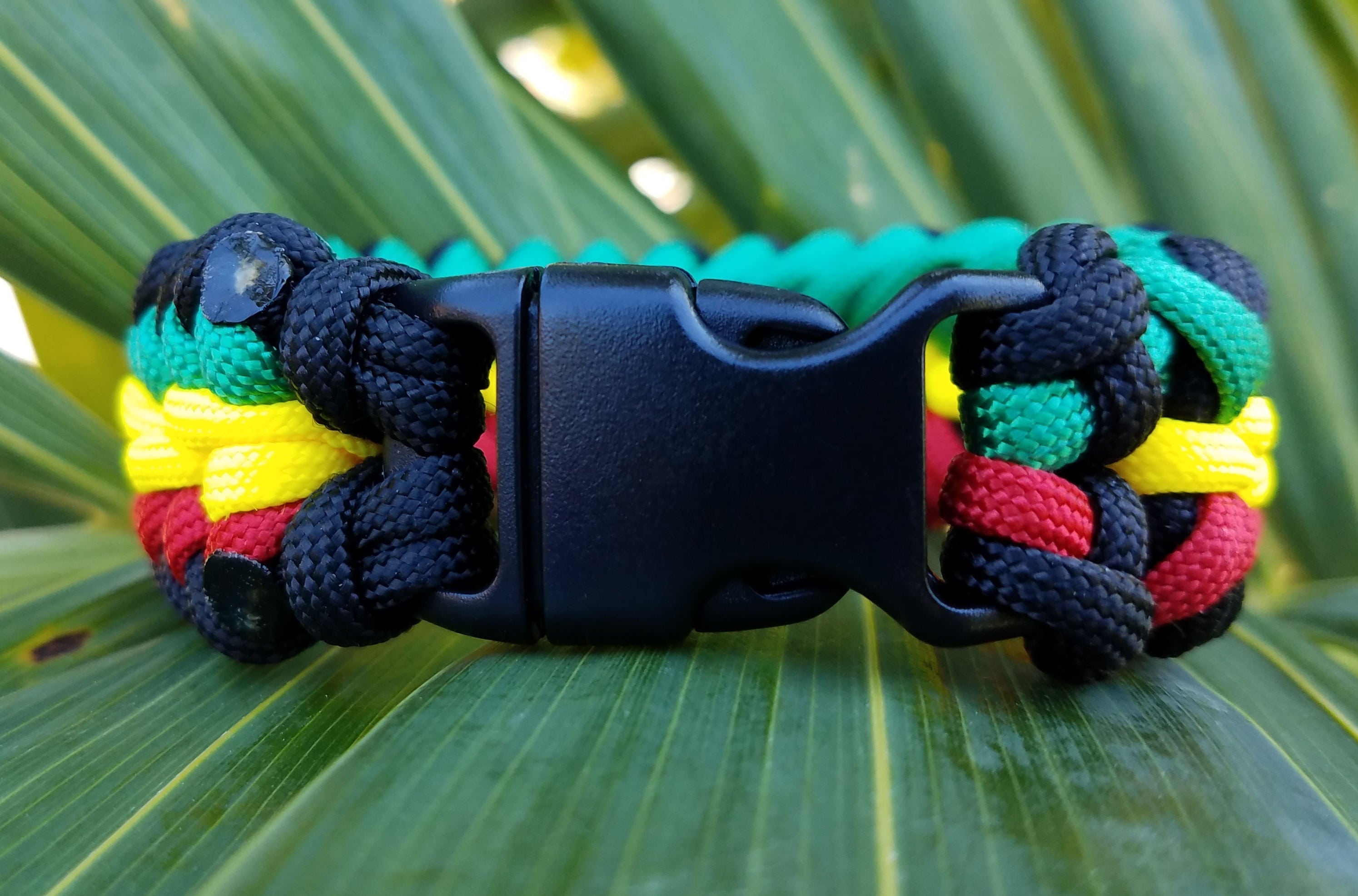 Paracord Rasta Bracelet Rasta Bracelet Paracord Bracelet - Etsy