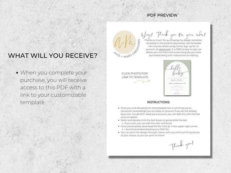 Simple Sage Green Baby Shower Invitation EDITABLE Minimal - Etsy