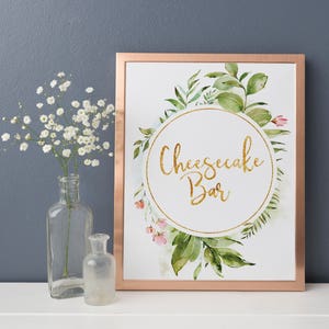Wedding Cheesecake Bar Sign - Wedding Reception Cheesecake Bar ...