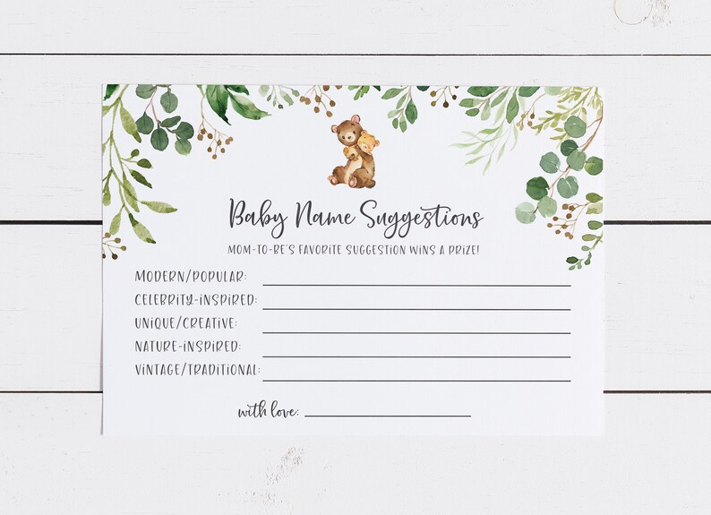 Bear Themed Baby Shower Games Bundle Bear Baby Shower Game - Etsy