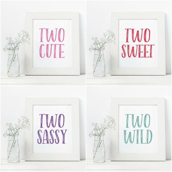Two Cute Svg - Etsy