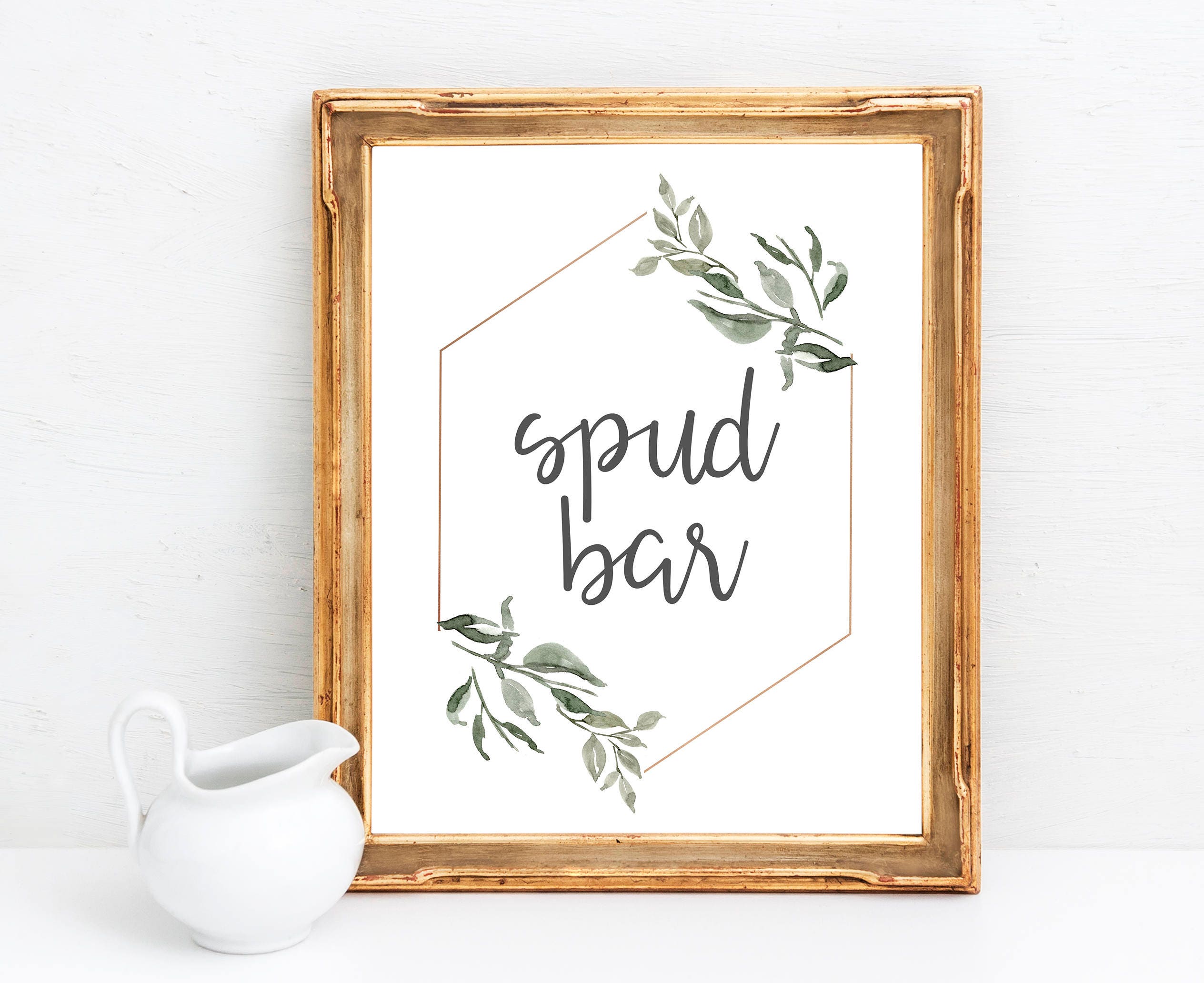 Spud Bar Wedding Sign Spud Bar Ideas Party Food Signs | Etsy