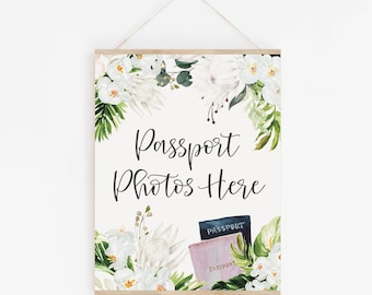 Passport Photos Here Sign - Etsy