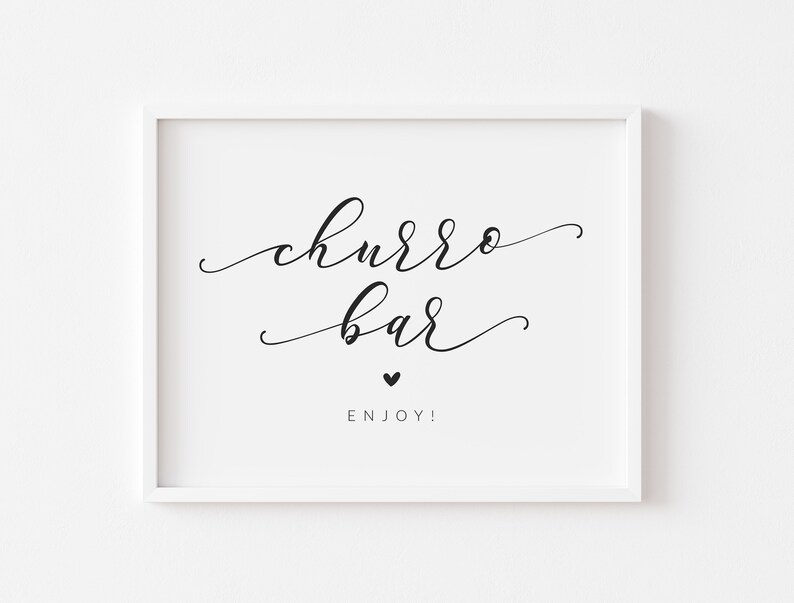 Churro Bar Sign Wedding Churro Favors Sign Churro Station - Etsy