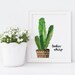 Cactus Poster Lookin Sharp Printable Artwork Modern - Etsy