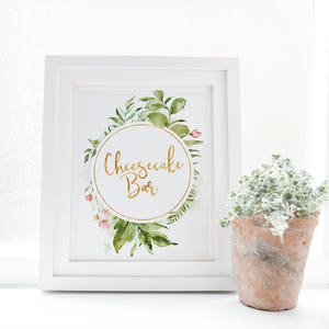 Wedding Cheesecake Bar Sign - Wedding Reception Cheesecake Bar ...