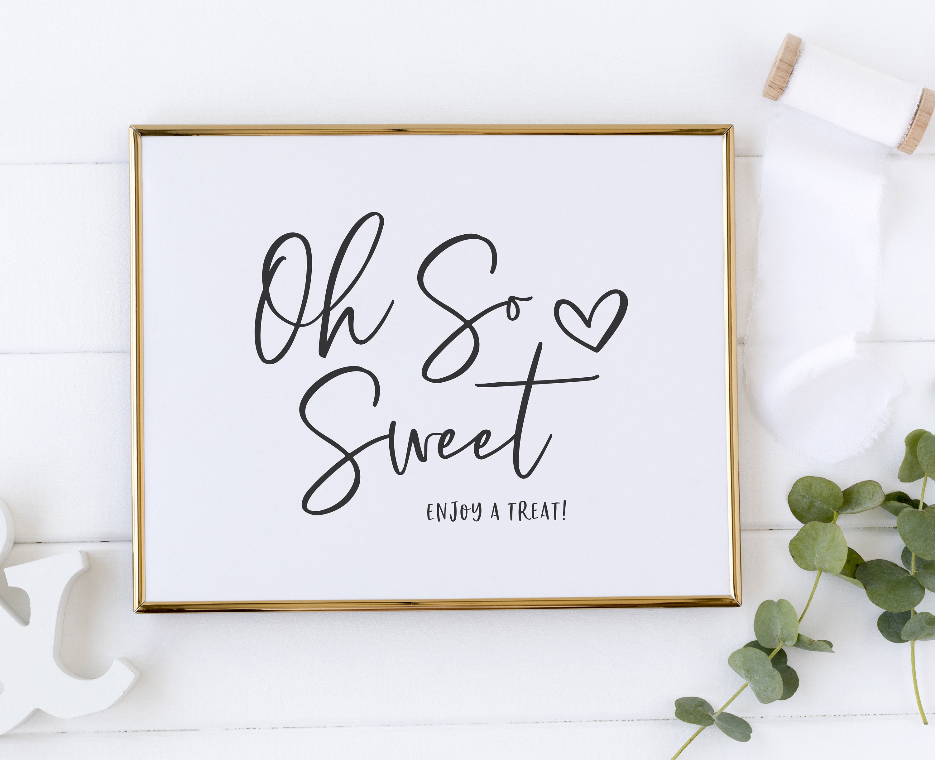 Oh So Sweet Enjoy a Treat Sign Baby Shower Dessert Table | Etsy