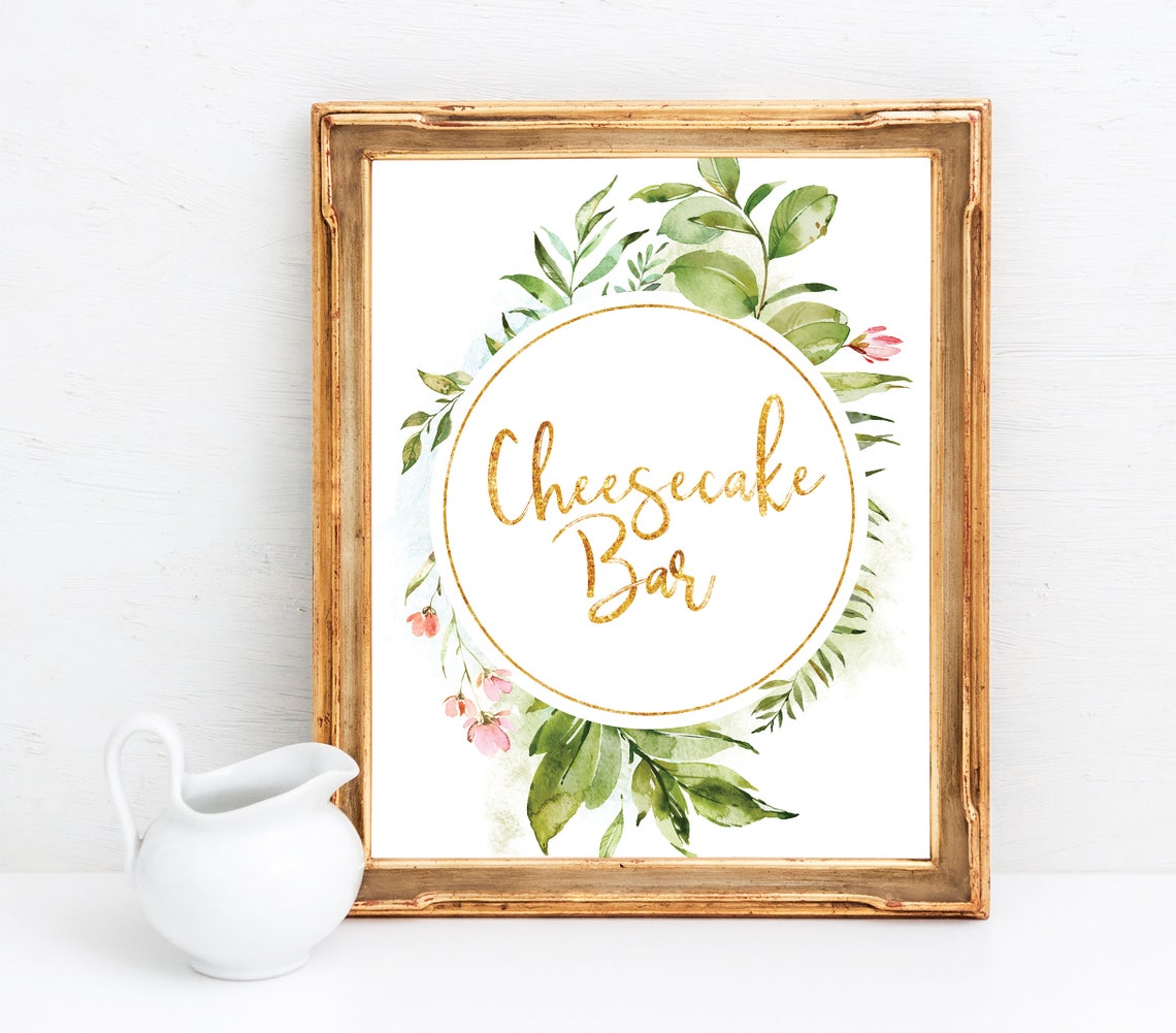 Wedding Cheesecake Bar Sign Wedding Reception Cheesecake Bar - Etsy