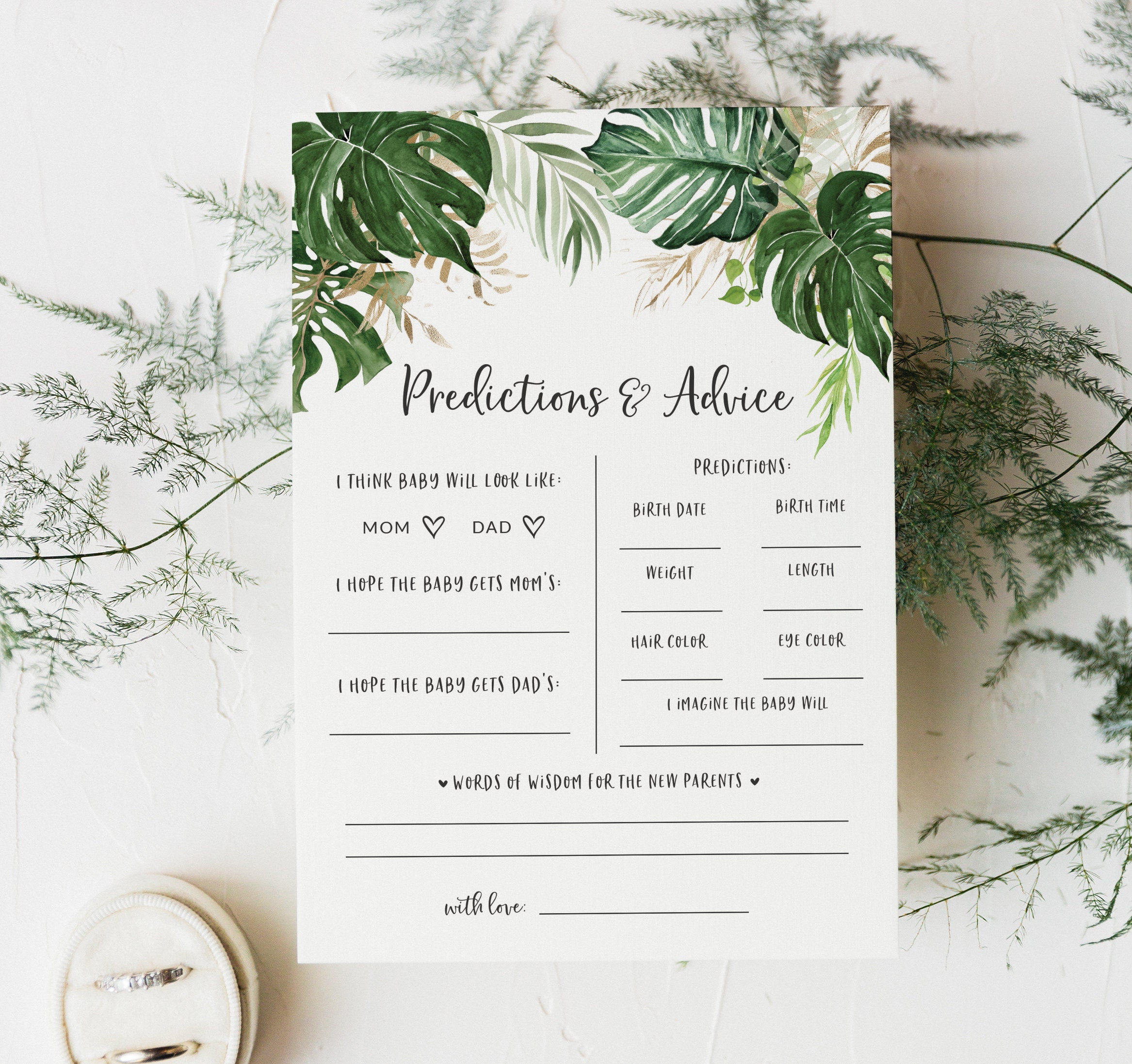 Tropical Baby Shower Game Package - Set of 12 Printable Games - Jungle ...