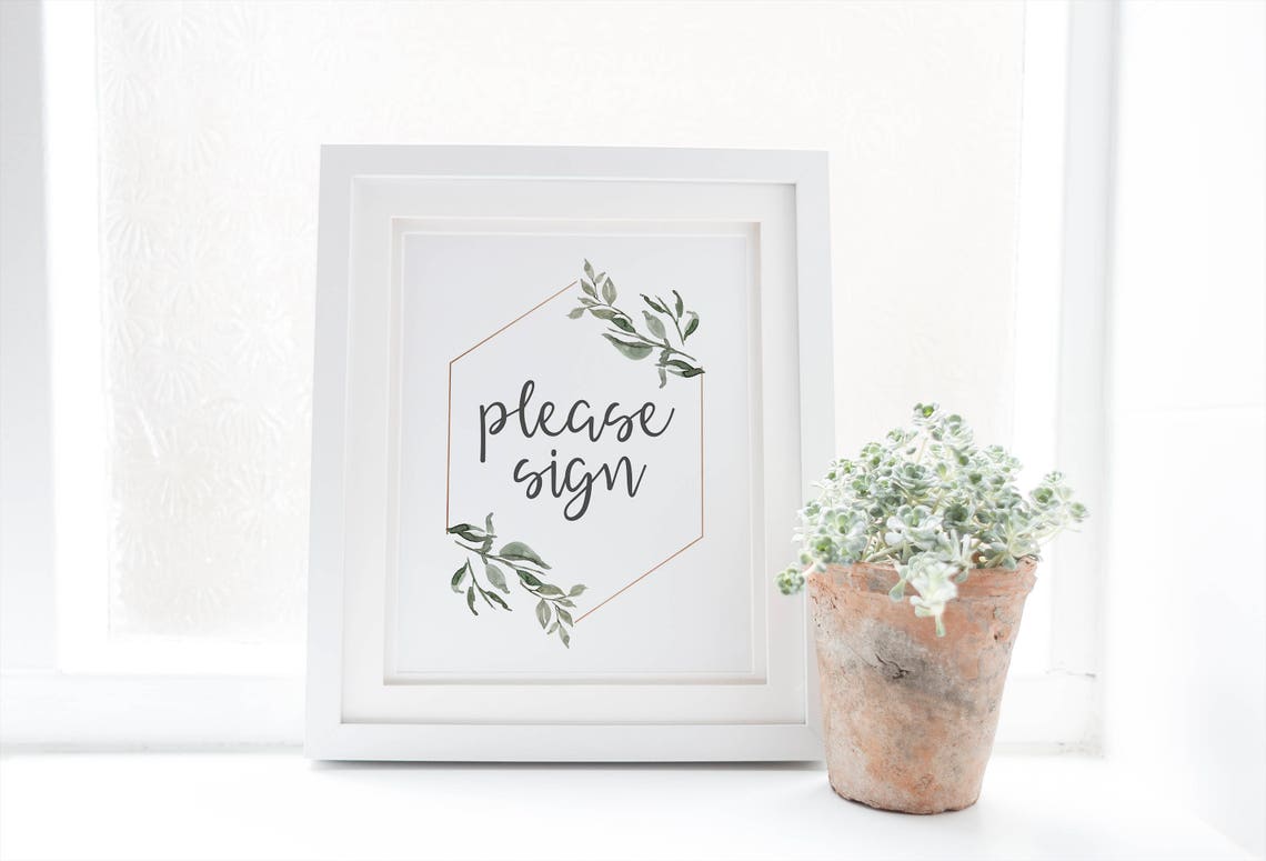 Please Sign Our Guestbook Sign - Guest Book Sign - Guest Book Table ...