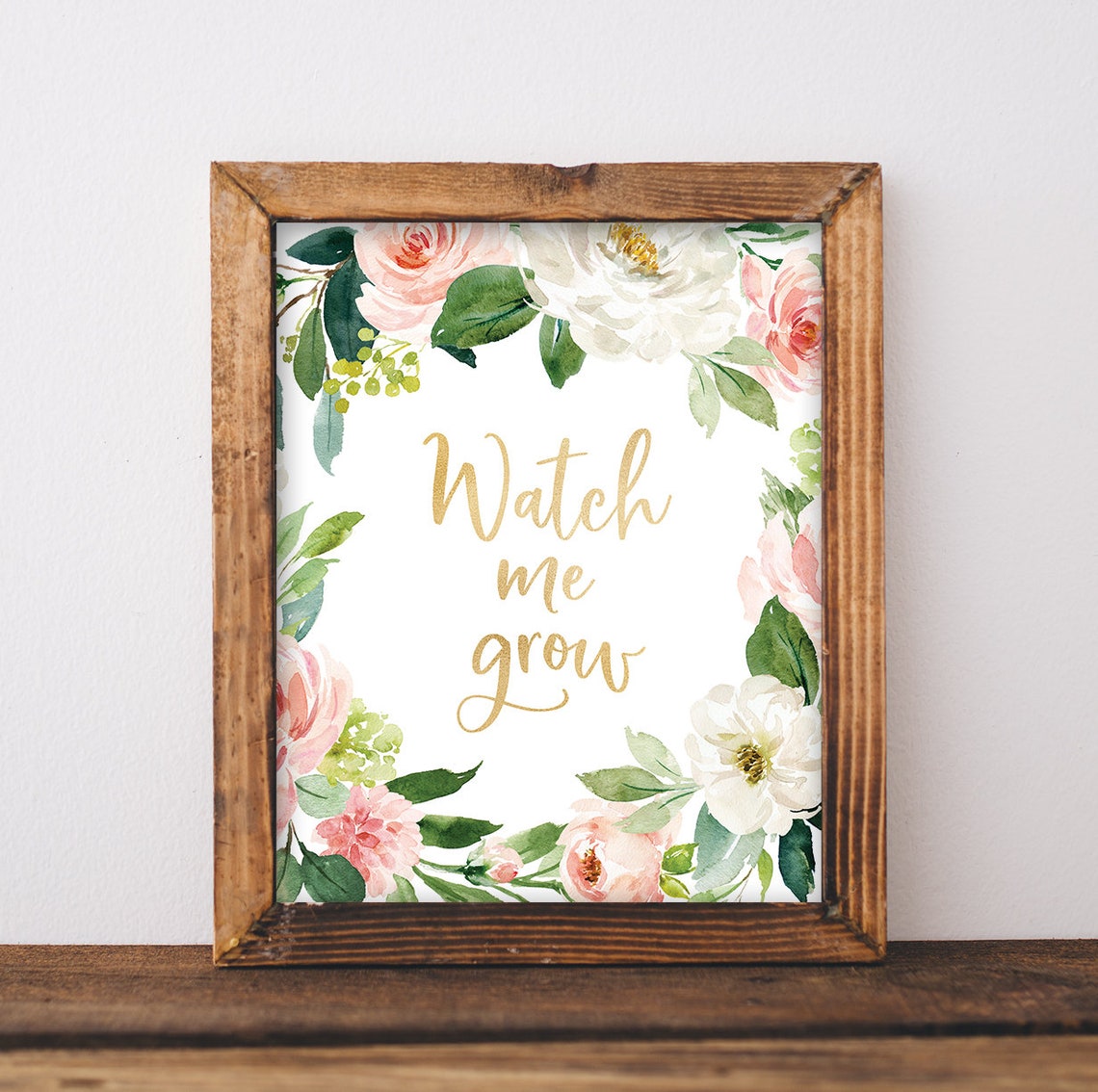 Watch Me Grow Sign - Baby Shower Plant Favors - Baby Shower Succulent ...