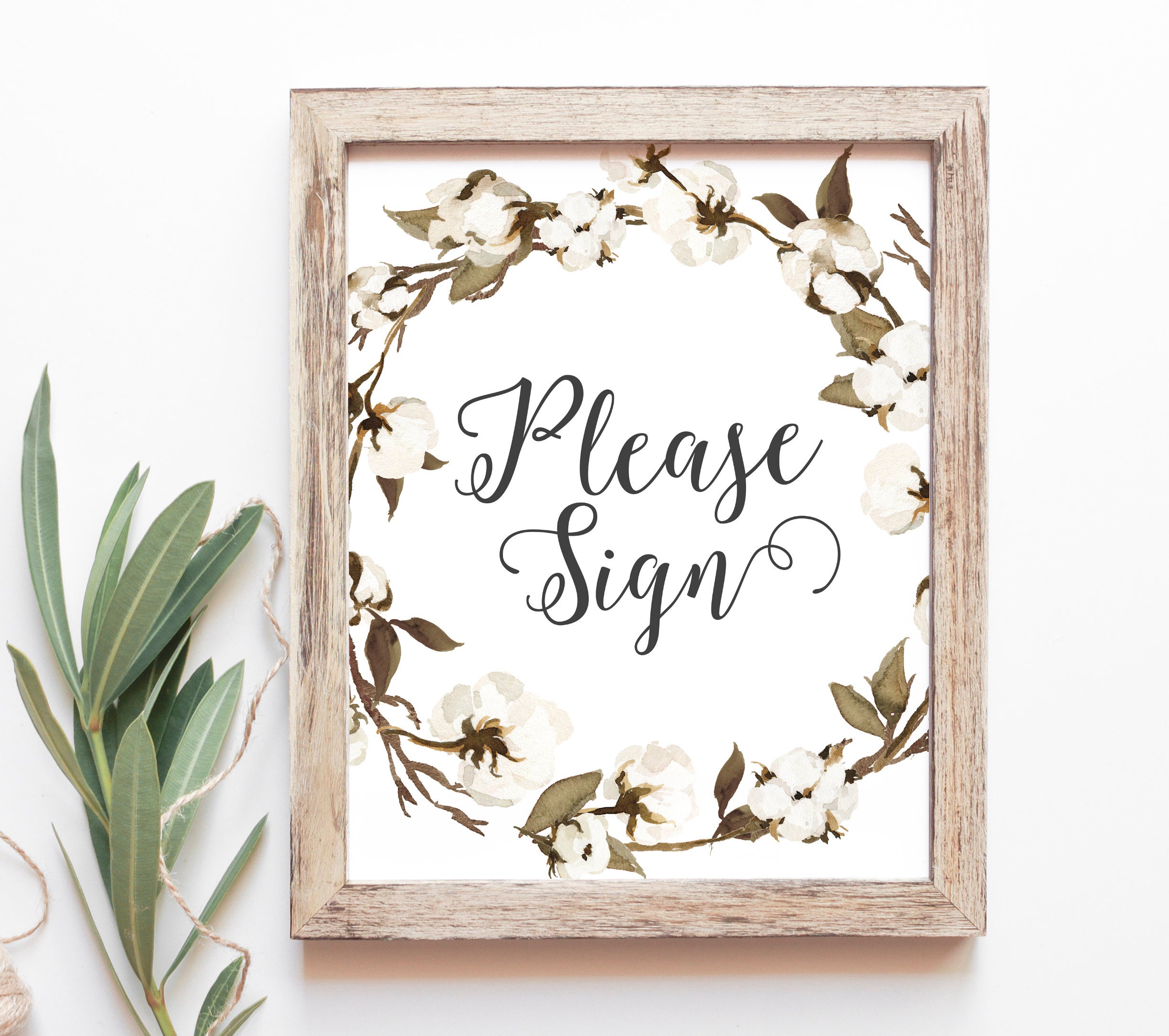 Please Sign Printable Please Sign Our Guestbook Sign | Etsy