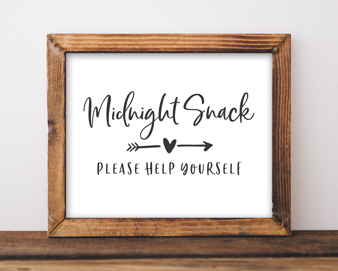 Wedding Midnight Snack Bar Sign Midnight Snack Printable | Etsy