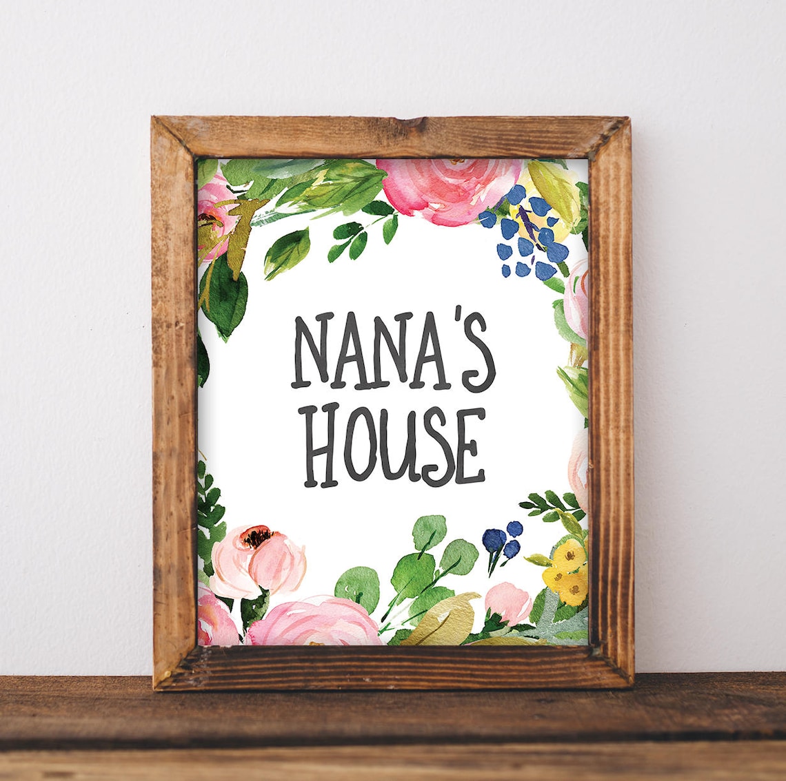 Nana's House Sign - Nana Sign - Nana Gift - Nana Print - Gift for Nana ...