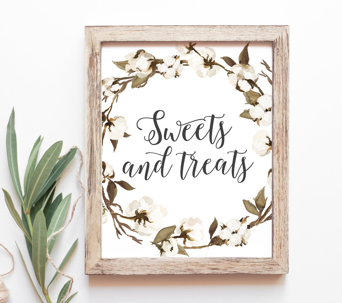 Sweets and Treats Sign Sweets Table Sign Fall Party Decor - Etsy
