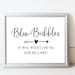 Blow Bubbles of Well Wishes Sign Bubble Send off Sign - Etsy