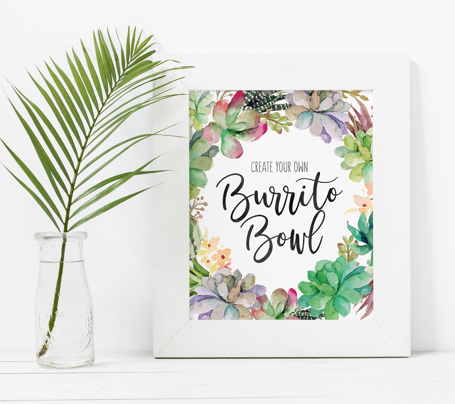 Fiesta Party Decor Burrito Bowl Bar Sign Make Your Own | Etsy