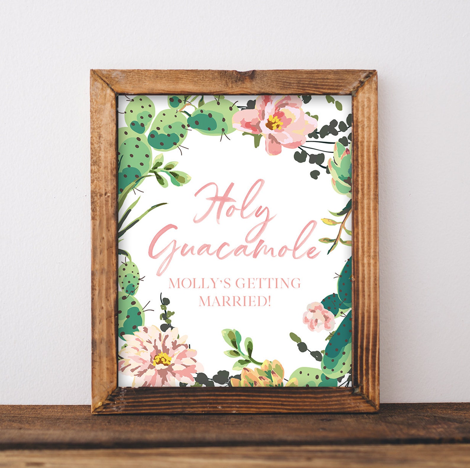 Holy Guacamole Sign - Fiesta Bridal Shower Welcome Sign Printable ...
