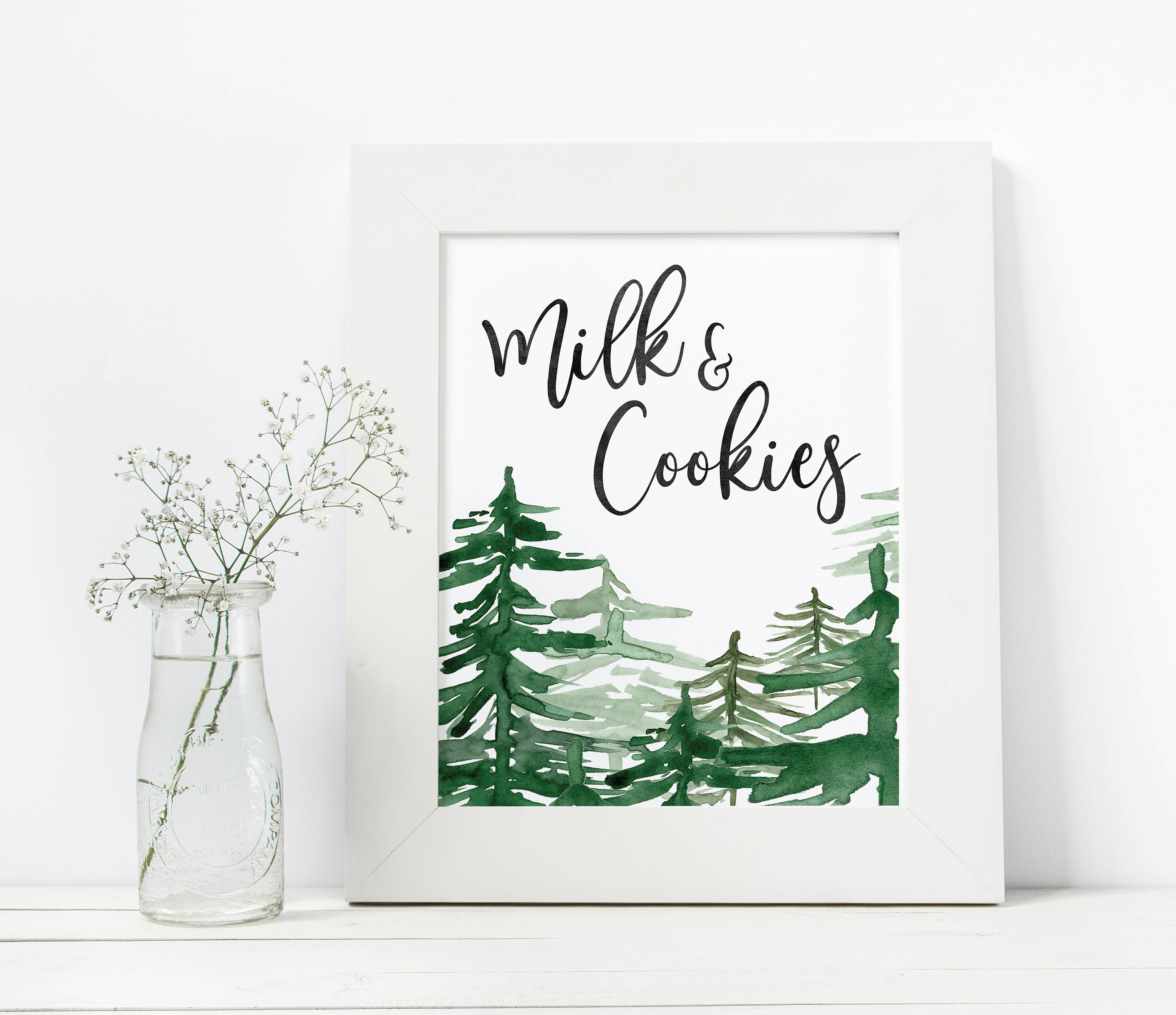 Cookie Bar Sign Cookie Table Sign Milk and Cookies Sign - Etsy