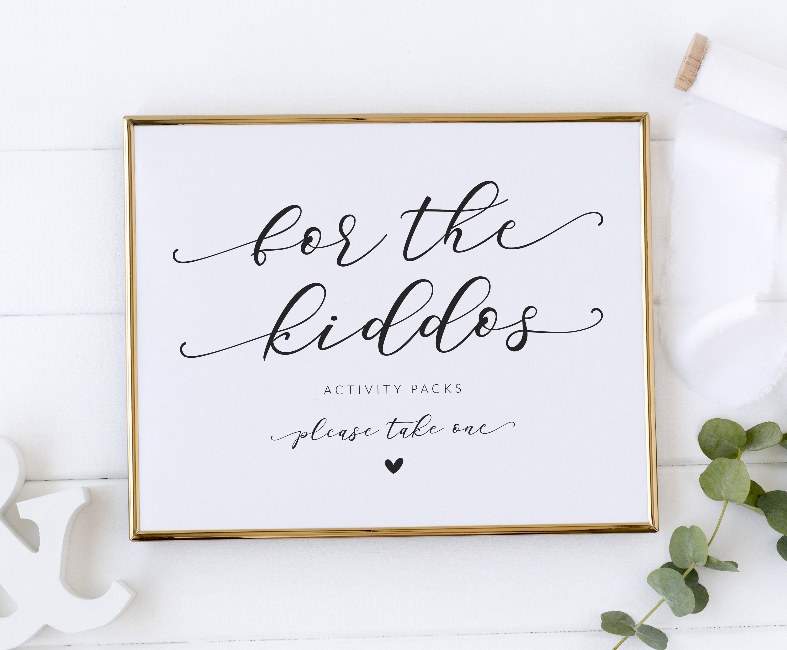 Wedding Activity Pack Sign For the Kiddos Sign Wedding | Etsy