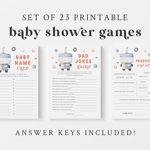 Robot Baby Shower - Etsy