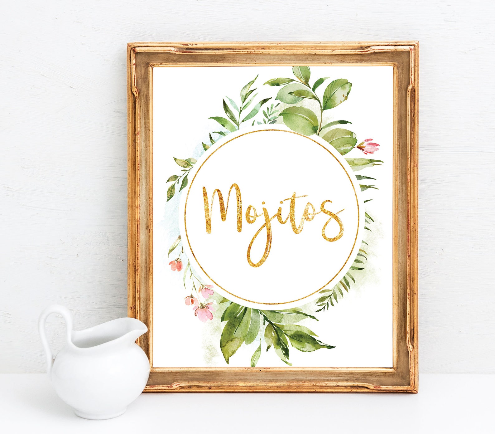 Mojito Sign - Tropical Drinks Bar Sign - Tropical Party Signs ...