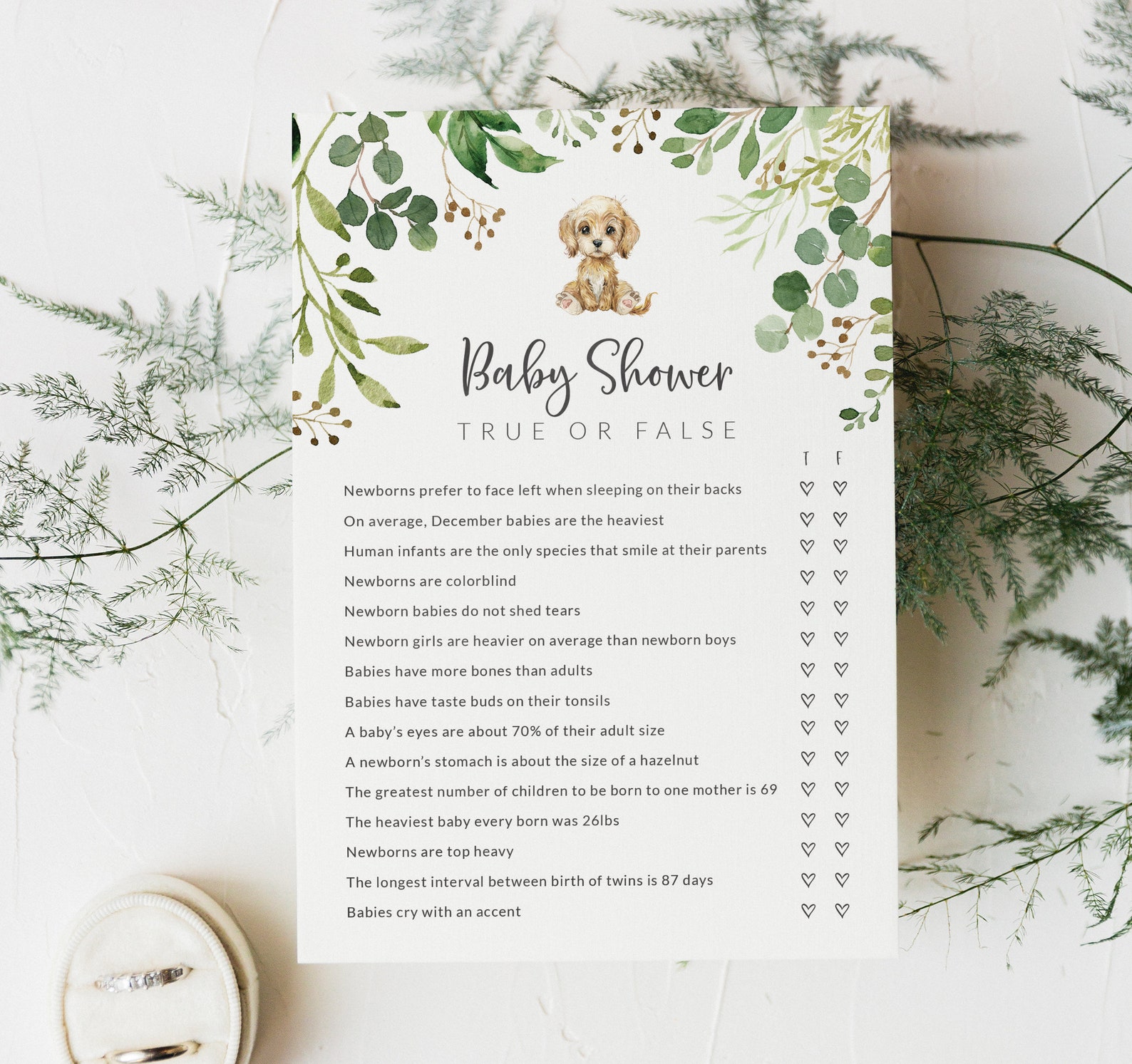 Dog Baby Shower Game Bundle - Set of 12 Printable Games - Puppy Themed ...