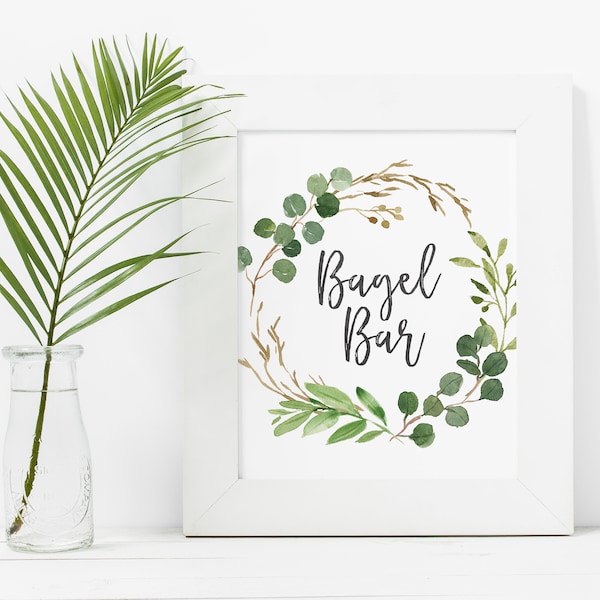 Bagel Bar Sign - Etsy