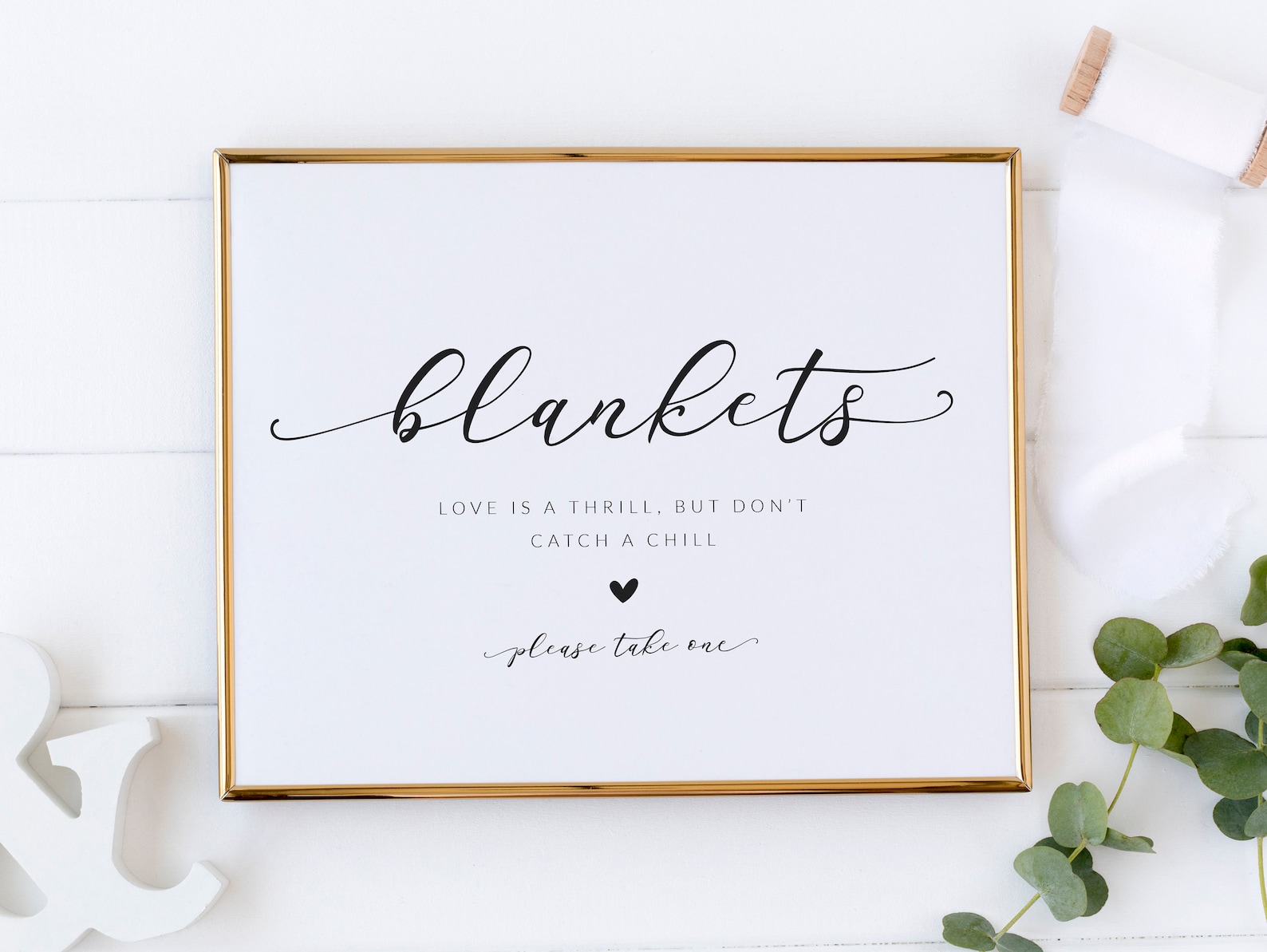 Wedding Blankets Sign Outdoor Wedding Ceremony Signage | Etsy