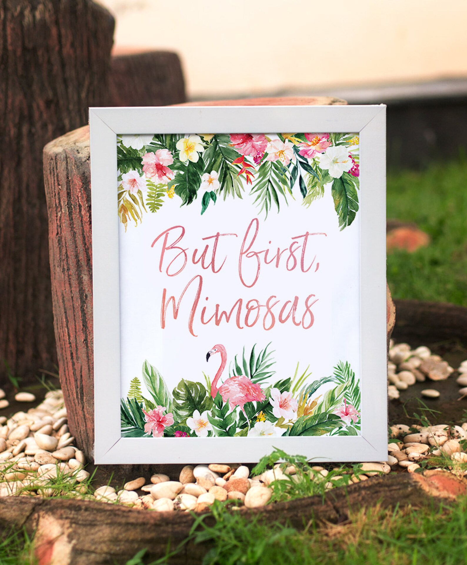 But First Mimosas Flamingle Sign Final Flamingle Decor - Etsy