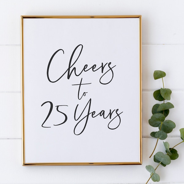 25th Birthday Party - Etsy