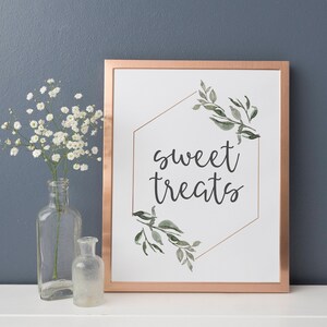 Sweet Treats Sign - Dessert Table Wedding Sign - Wedding Printable Sign ...