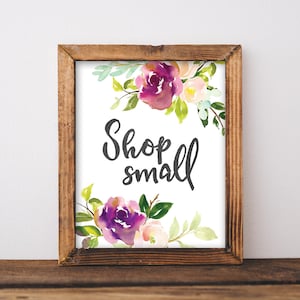 Shop Small Sign Shop Local Sign Market Display Craft Market Printables ...