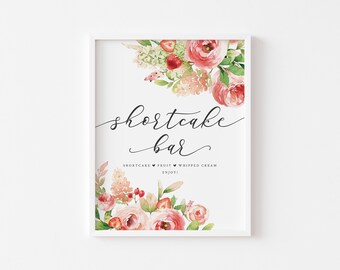 Shortcake Bar Sign - Etsy
