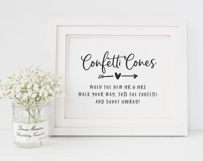 Confetti Sign - Etsy