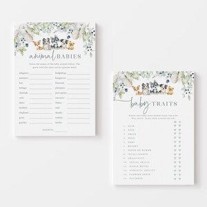 Puppy Baby Shower Game Bundle - Set of 25 Printable Games & Activities ...