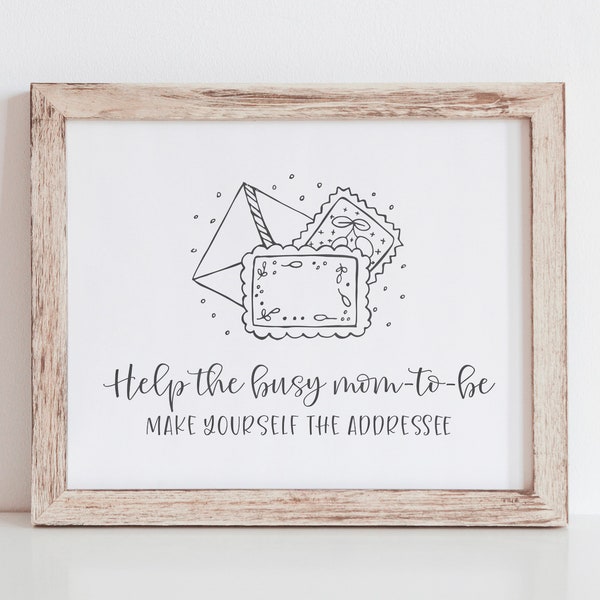 Address an Envelope Sign - Etsy