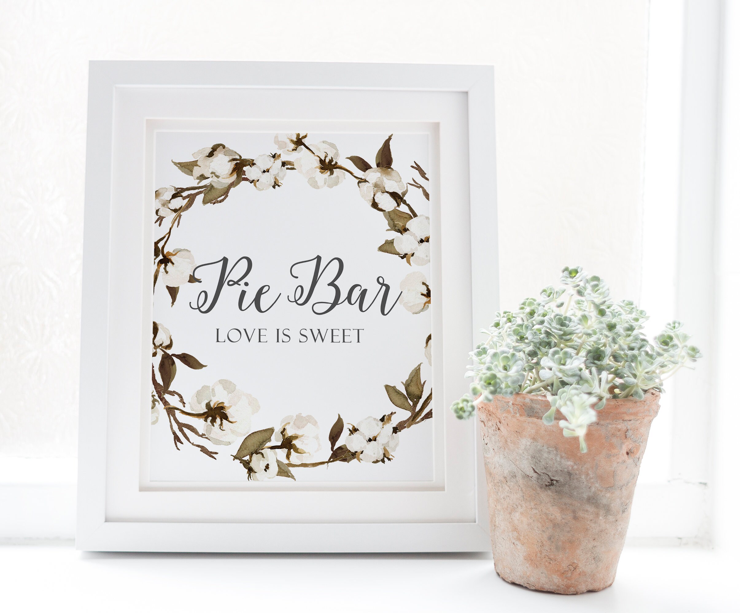 Pie Bar Sign Pie Bar Printable Wedding Pie Bar Love is | Etsy