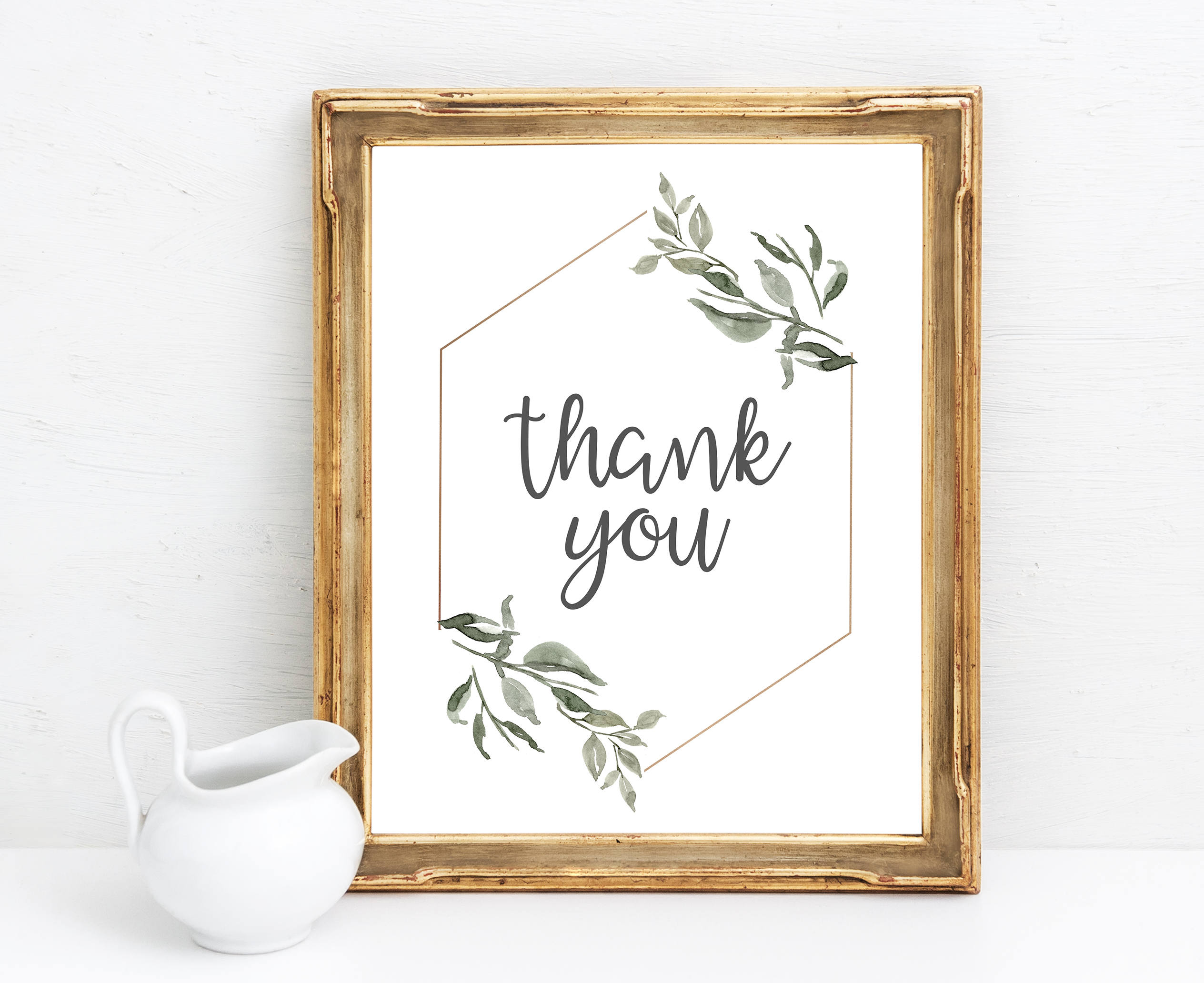 Thank You Sign - Thank You Printable - Wedding Thank You Sign ...