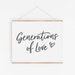 Generations of Love Wedding Table Sign Wedding Printable Signage ...