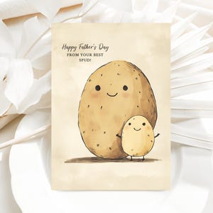 Pun Father's Day Card | Happy Father's Day | Printable Potato Greeting ...